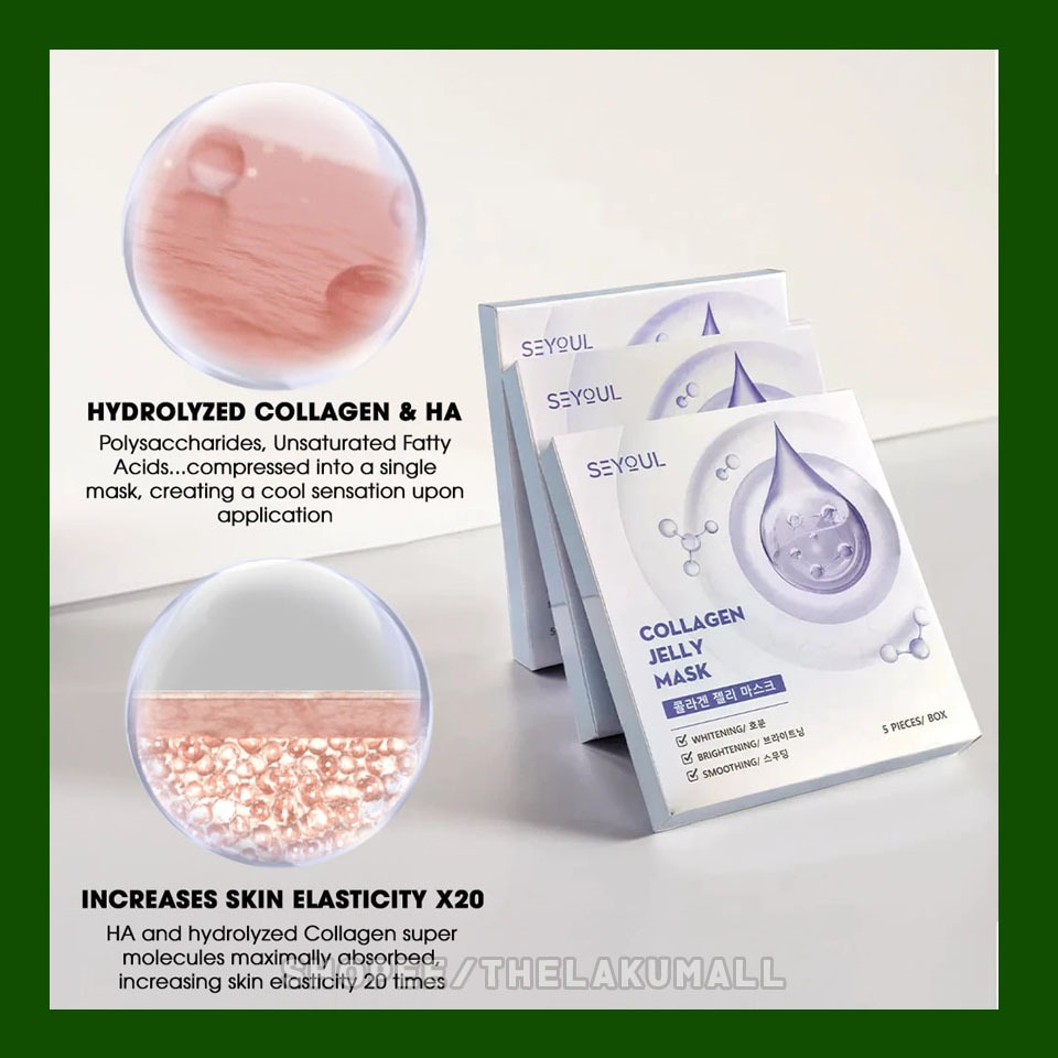 SEYOUL JELLY MASK COLLAGEN [1BOX = 5PCS] READY STOCK | Shopee Malaysia