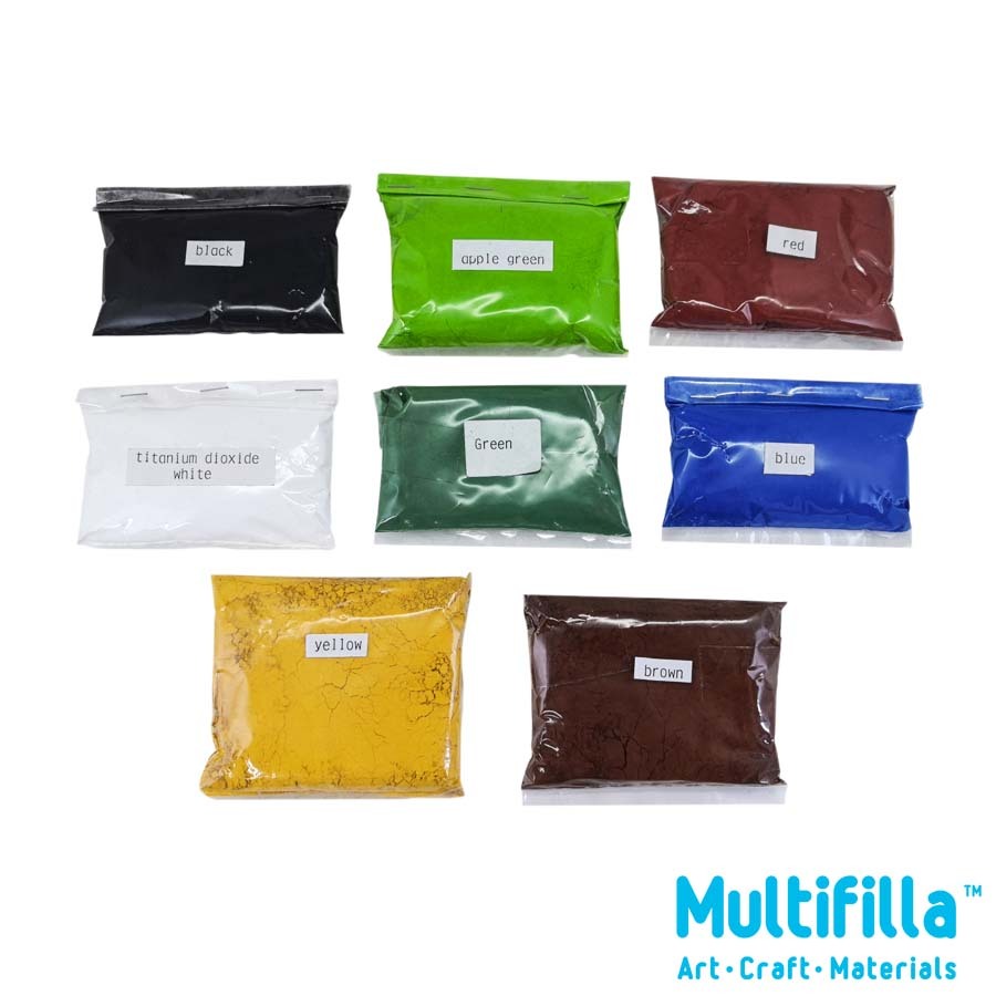 Iron Oxide Assorted Colors - 7c x 45g nominal + 45g TiO2 White ...