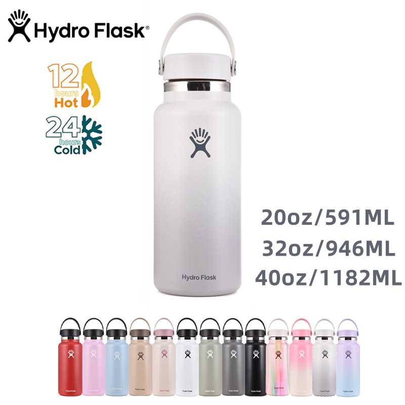 Hydro Flasks Botol air1000ML Tumbler Hot And Cold Stainless Steel 304 Tumbler Vacuum Sports ...