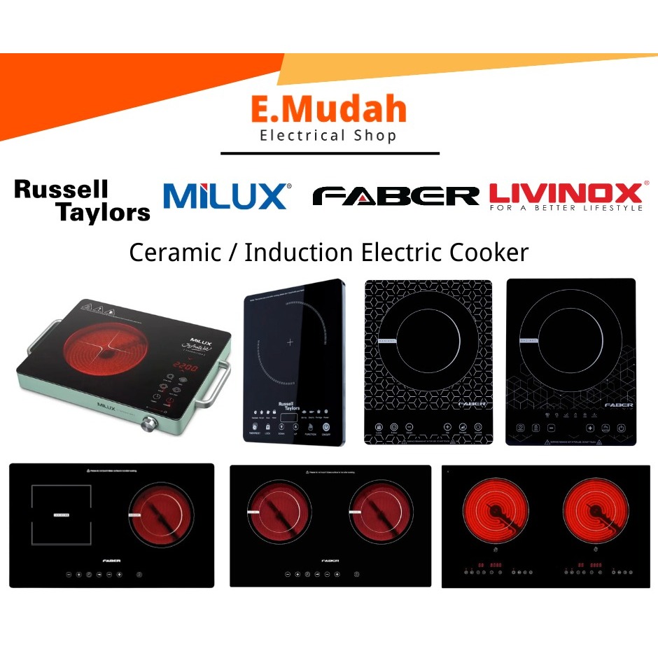 Livinox Russell Taylors Faber Milux Induction Ceramic Infrared Electric ...