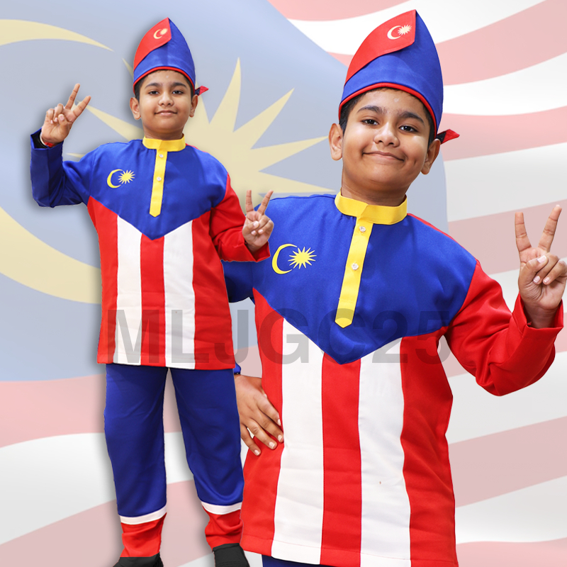 Baju Merdeka Budak Lelaki Jalur Gemilang Collar Design 2025 (Ready ...