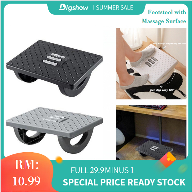 Foot Rest for Under Desk,with Massage Surface,Can swing 180 degrees ...