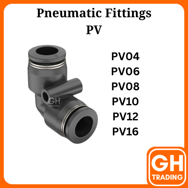 Pneumatic Fitting Air Hose Connector PV Elbow Union 4mm 6mm 8mm 10mm 12mm 16mm | Shopee Malaysia