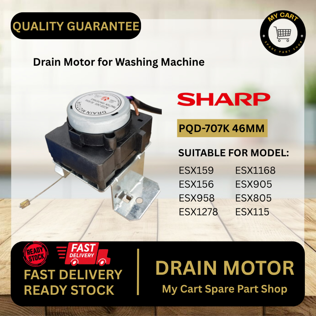 ESX159 ESX156 ESX958 ESX1278 SHARP Drain Motor Washing Machine PQD-707K ...
