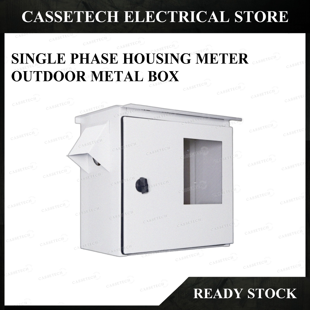 SINGLE PHASE OUTDOOR METER METAL BOX WITH FIBER BOARD TNB / 1 PHASE ...