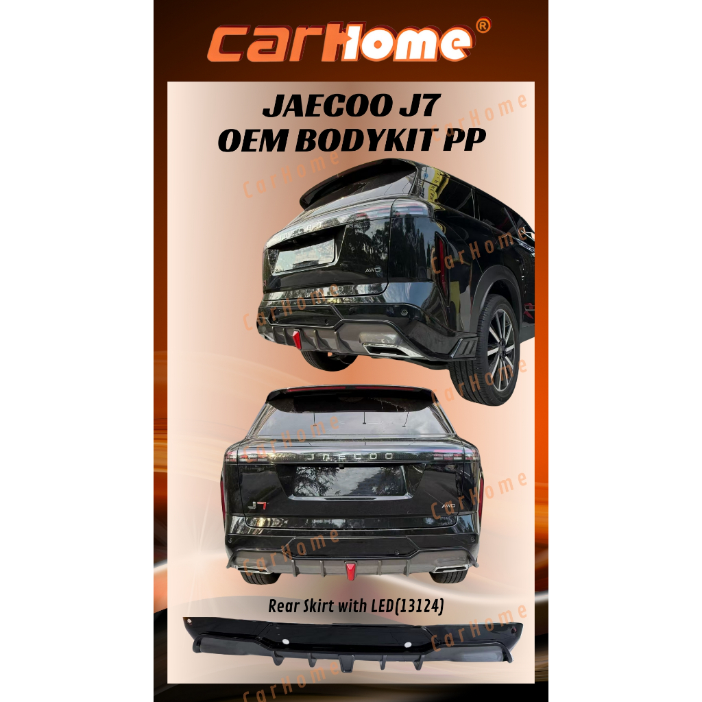 JAECOO J7 OEM DESIGN BODYKIT PP MATERIAL FRONT & REAR SKIRT | Shopee ...