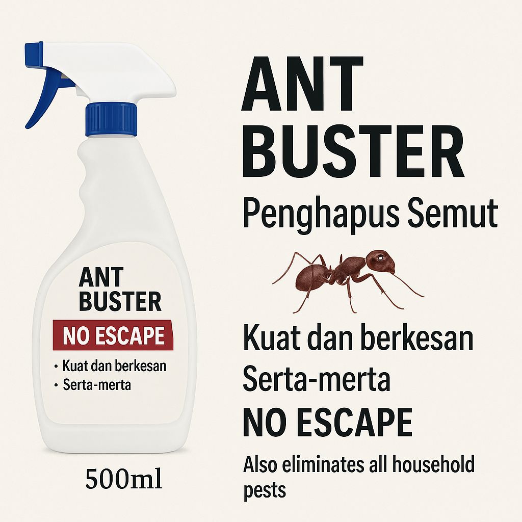 Ant Buster Spray 500ml/ Semburan Penghapus Semut 500ml.Bertindak cepat ...
