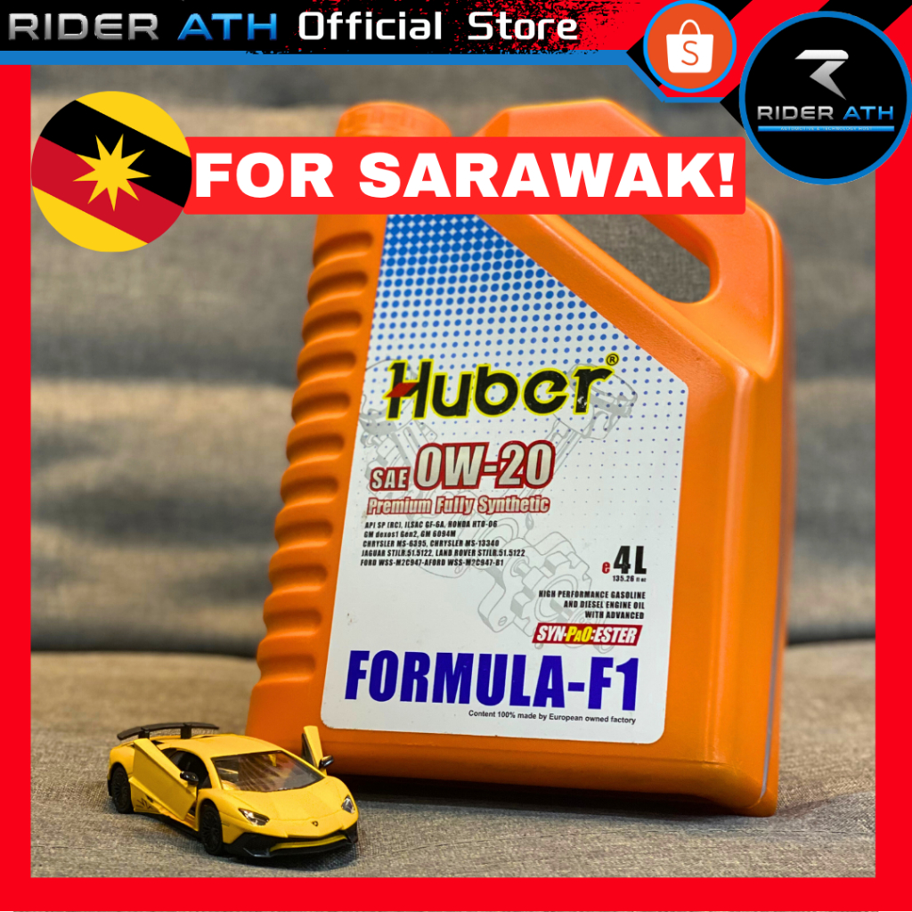 Huber Engine Oil 0W-20 4L FOR SARAWAK (Huber Malaysia Official Store ...