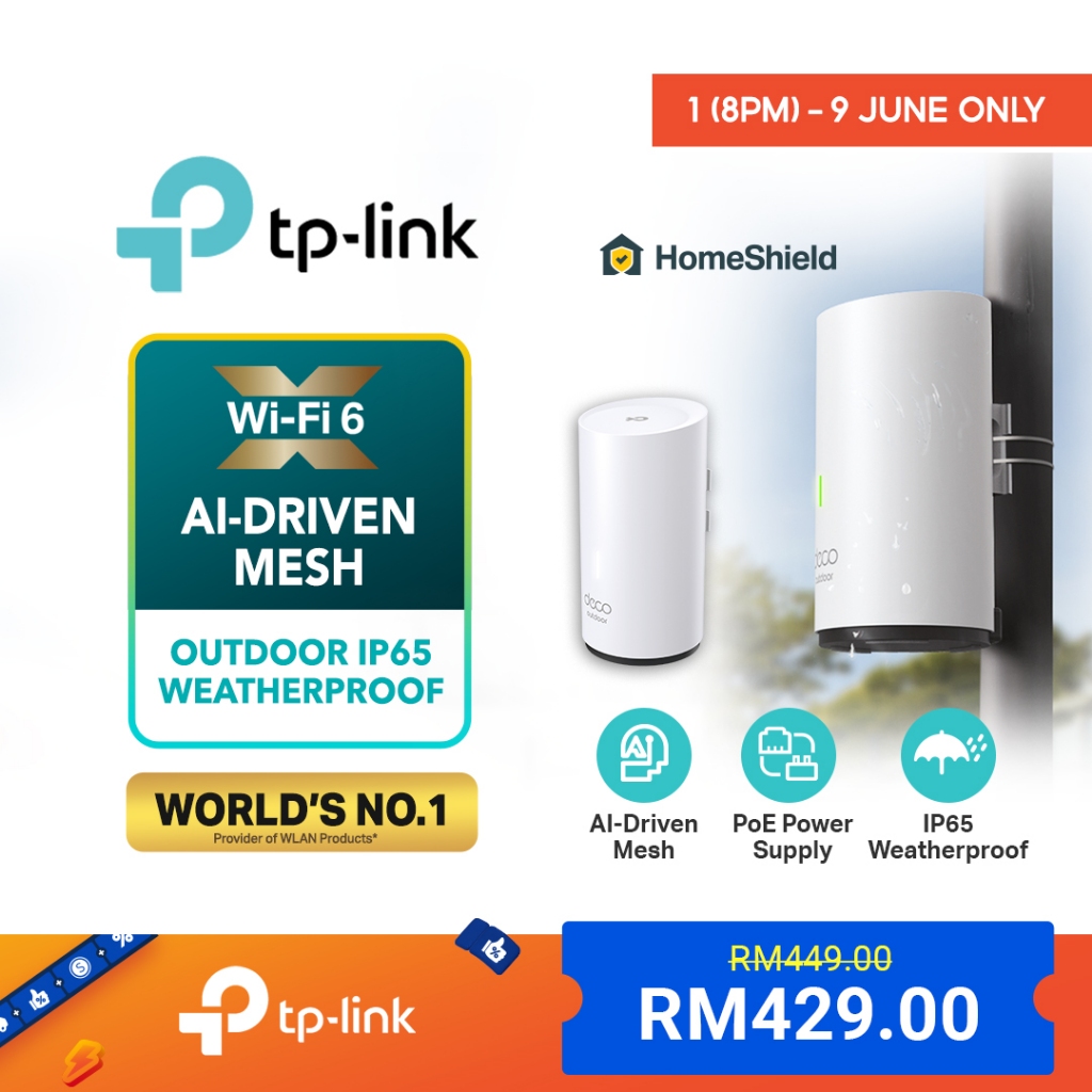 TP-Link Deco X50-Outdoor AX3000 Outdoor / Indoor Whole Home WiFi 6 Mesh ...