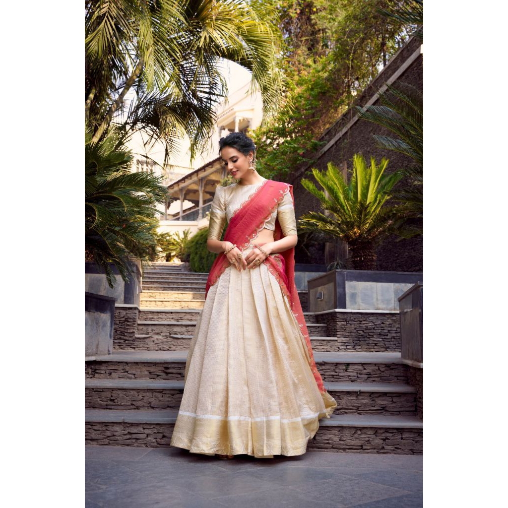 Premium Jacquard Lehanga. Readymade & Semi-Stitch Available. (PRE ORDER ...