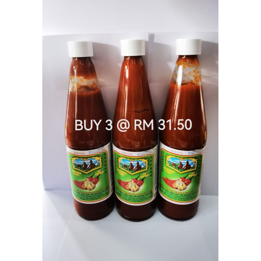 CAP GUNUNG SOS CILI & BAWANG 650G/HIGHLANDS BRAND CHILLI SAUCE ...