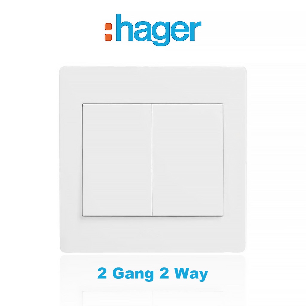 HAGER MUSE SERIES 2 GANG 2 WAY SWITCH | Shopee Malaysia
