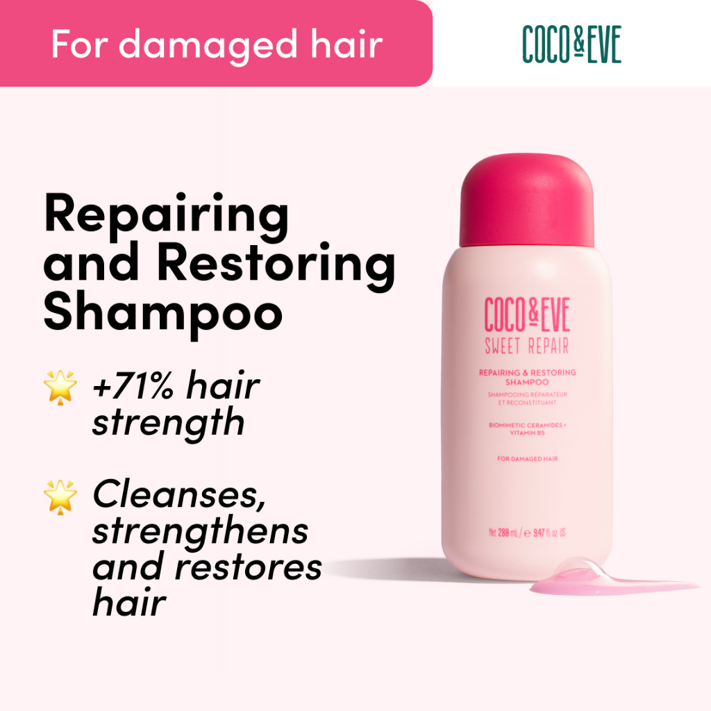 Coco & Eve Repairing & Restoring Shampoo | Shopee Malaysia