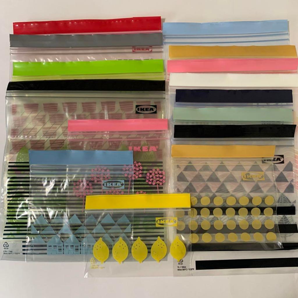 ISTAD Resealable Ziplock Bag Patterned Multipurpose Reusable Double ...