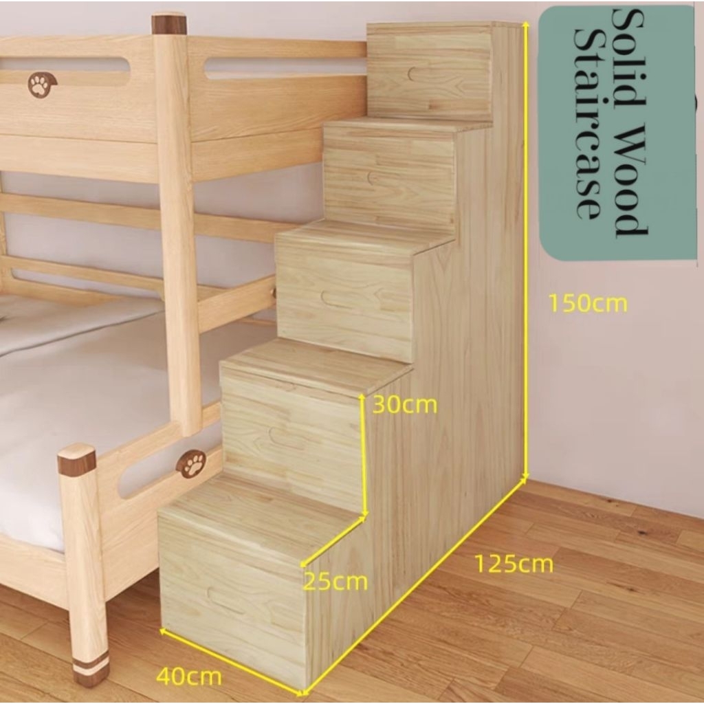 Staircase cabinet ladder cabinet solid wood household ladder cabinet ...