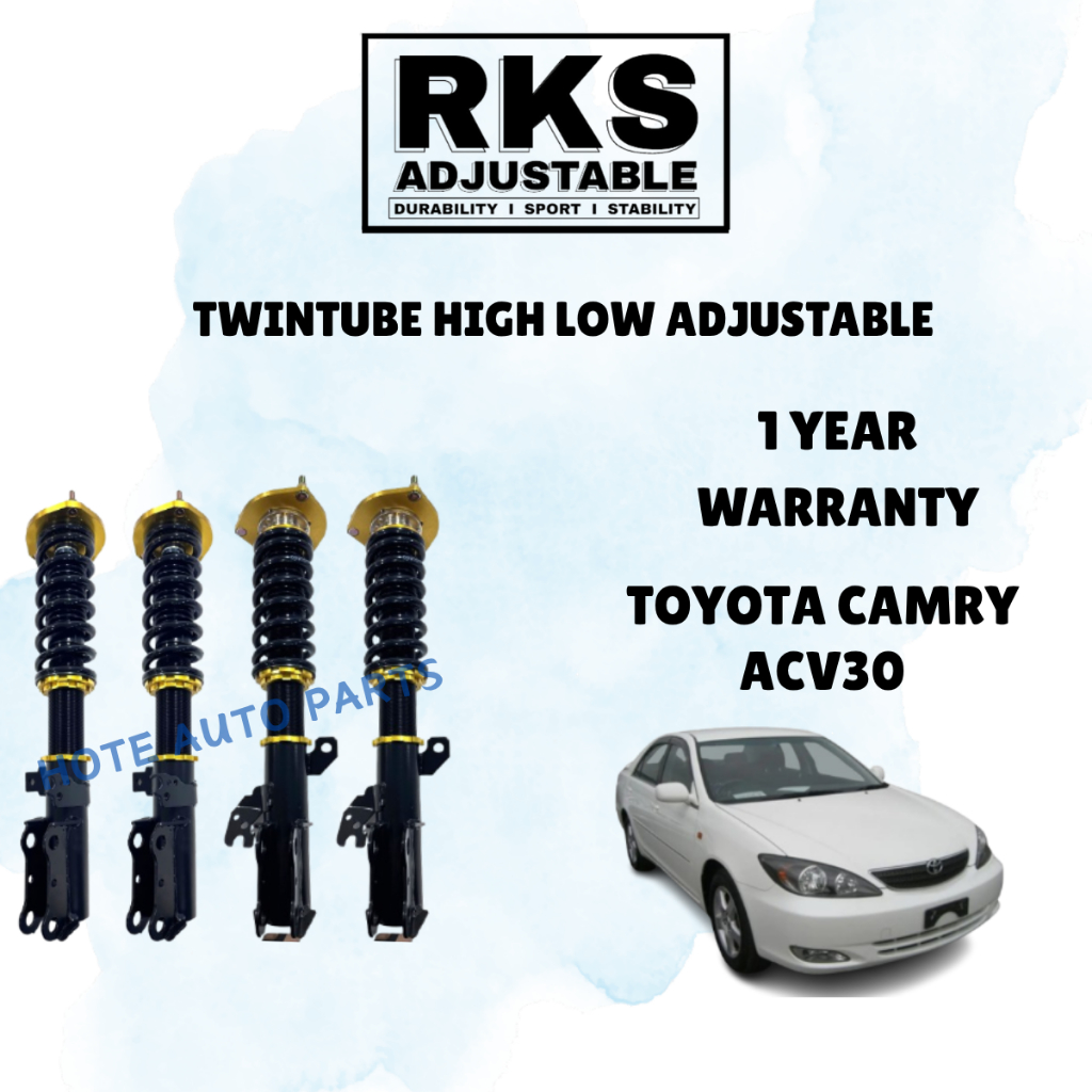 TOYOTA CAMRY ACV30 ADJUSTABLE ABSORBER SET RKS 1 YEAR WARRANTY (2001 ...