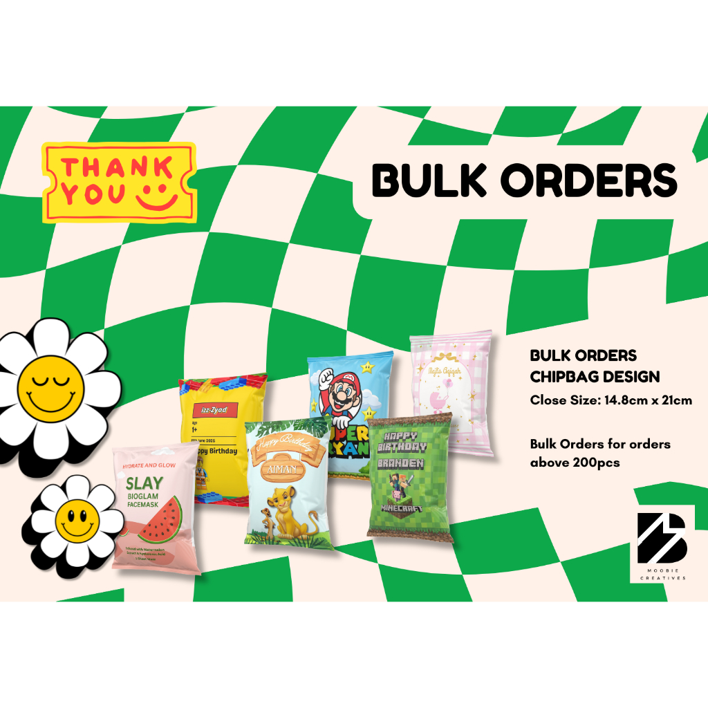 Custom Chip Bags Design Bulk Order | Shopee Malaysia