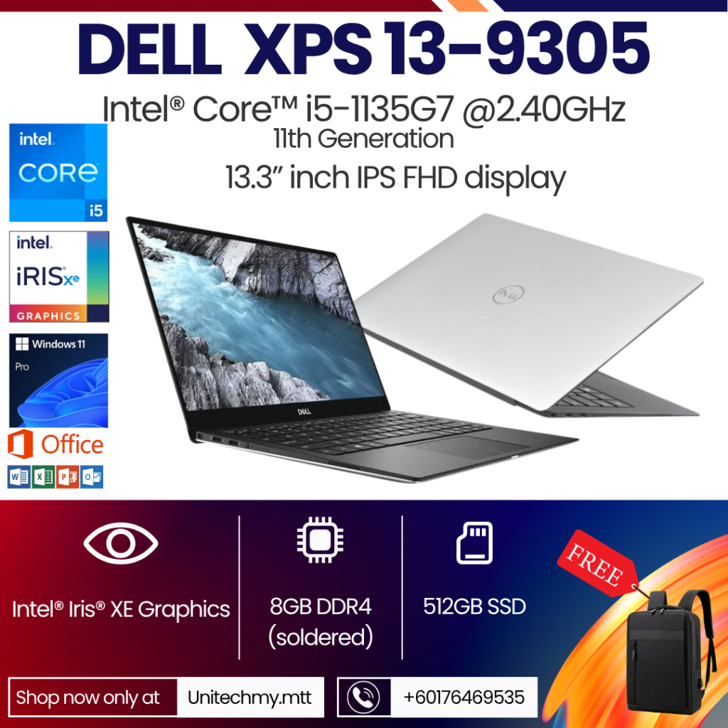 LAPTOP DELL XPS 13 9360 , 9325 2IN1 TOUCHSCREEN 8GB 1TB SSD M.2 NVME ...