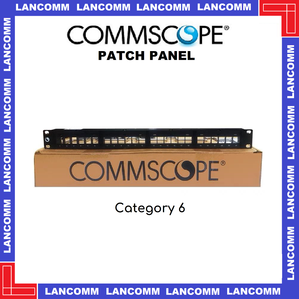 Commscope AMP® Ori CAT 6 Patch Panel 1U-24 Ports / 2U-48 Ports [Full ...