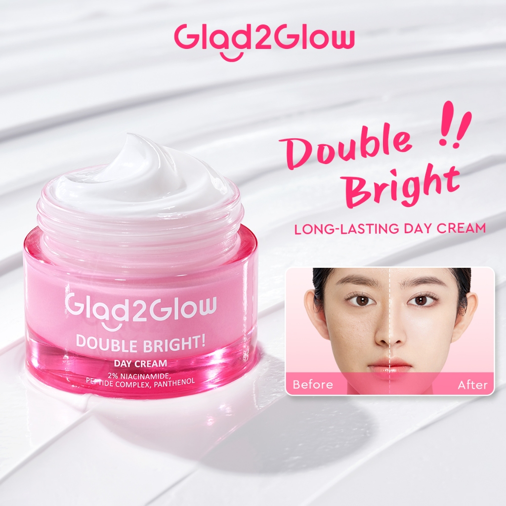 【New Launch】Glad2Glow Double Bright Day Cream Bright Up Facial ...