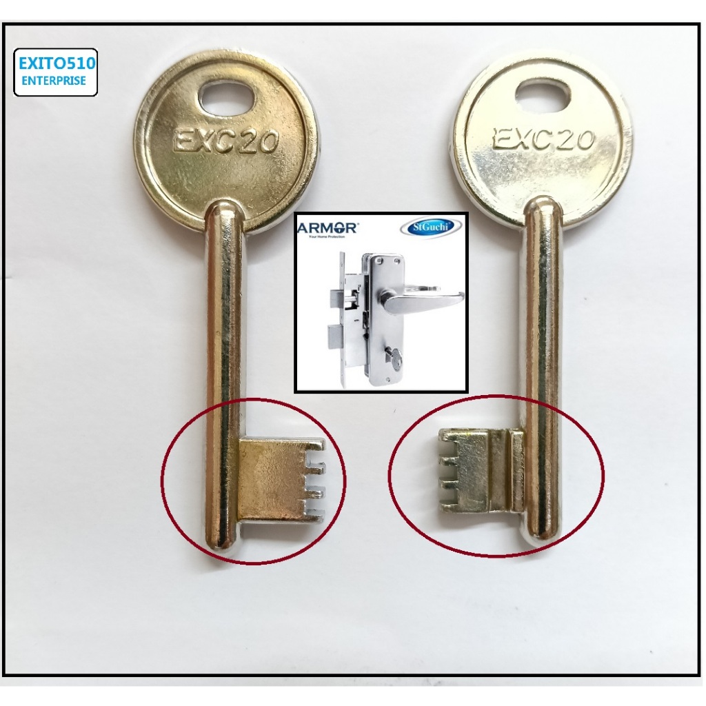 EXCEL Lock for Metal Door KEY ONLY /Kunci Pintu Grill /Gate Lock KUNCI ...