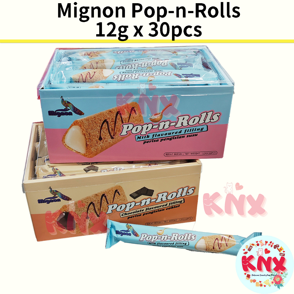 Mignon Pop-n-Rolls Flavoured Filling Triangle Wafer | Shopee Malaysia