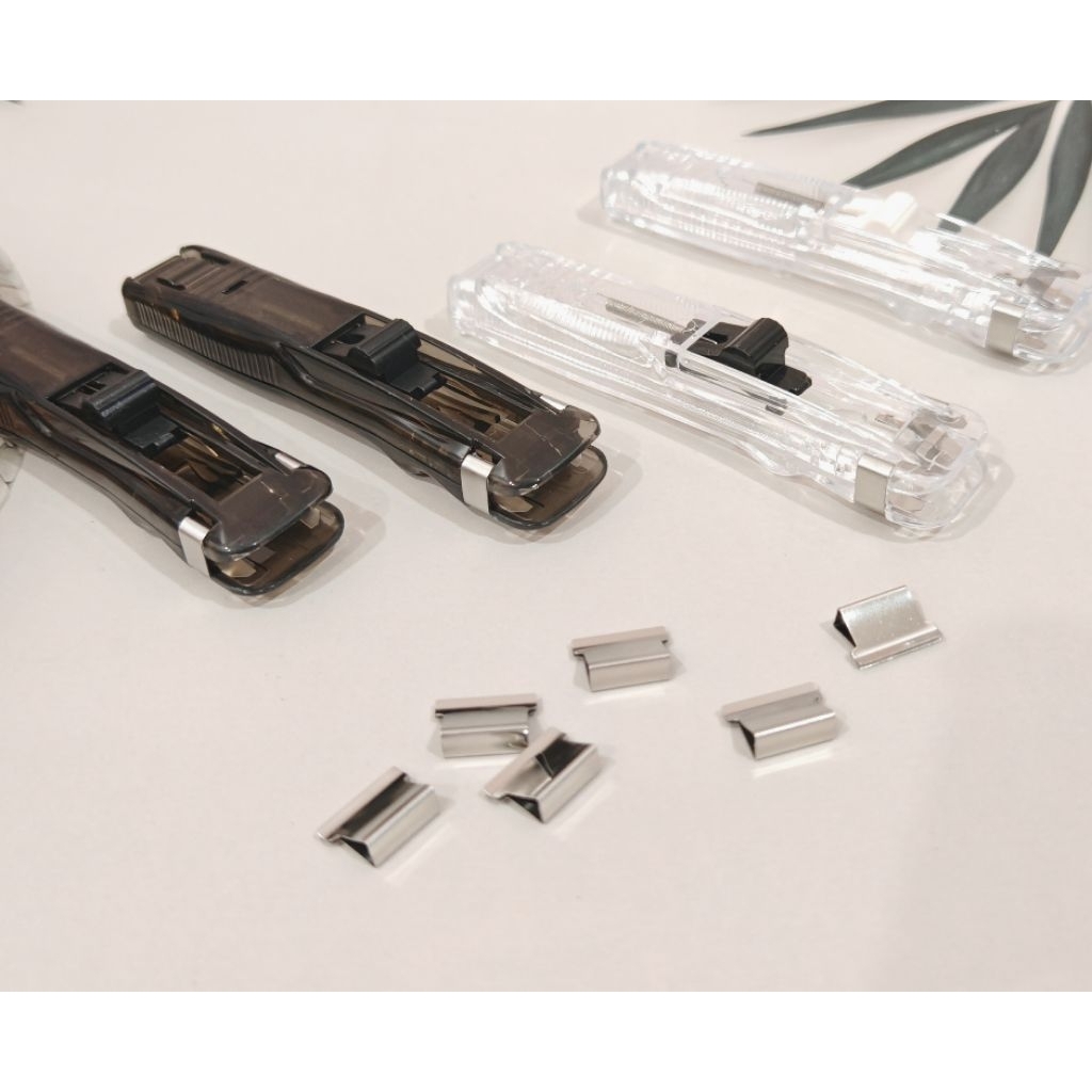 Hand Clamp Push Clip Stapler Paper Book File Office School Supplies ...