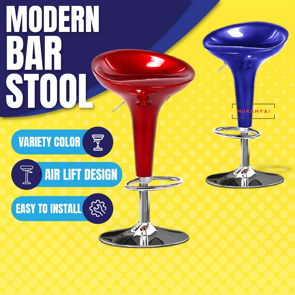 Bar Stool High Chair Kerusi Bar Tinggi Murah Adjustable Modern Swivel ...