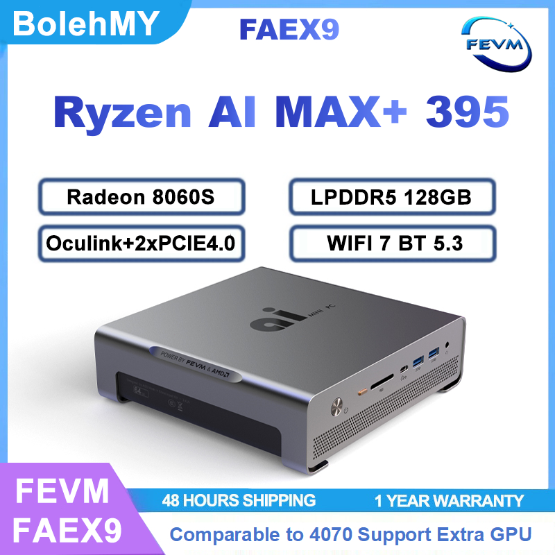 FEVM FAEX9 AMD Ryzen AI MAX+ 395 Radeon 8060S LPDDR5 8000Mhz PCIE4.0 ...