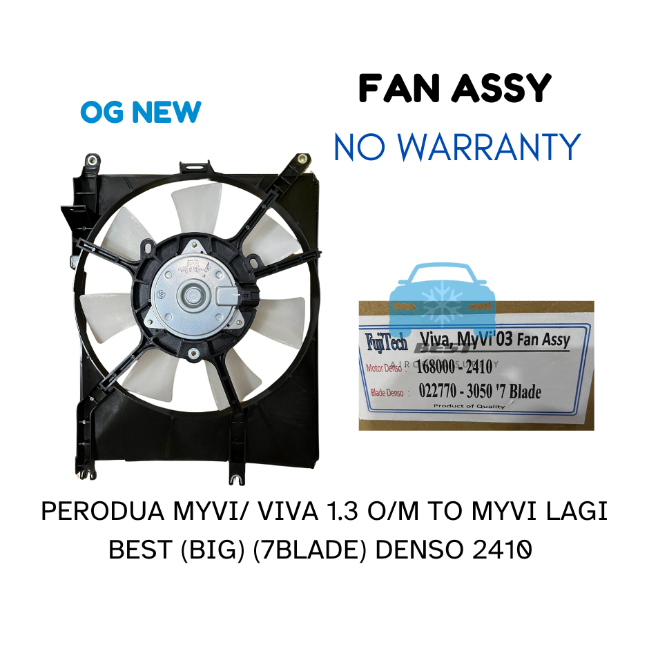 PERODUA MYVI 2005-2010 / PERODUA VIVA MODIFY TO LAGI BEST FAN ASSY ...
