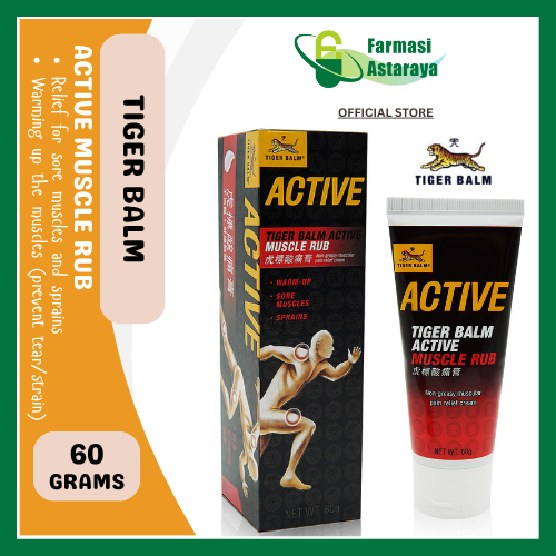 TIGER BALM ACTIVE MUSCLE RUB l 50G l WARM UP MUSCLES l PAIN RELIEF ...