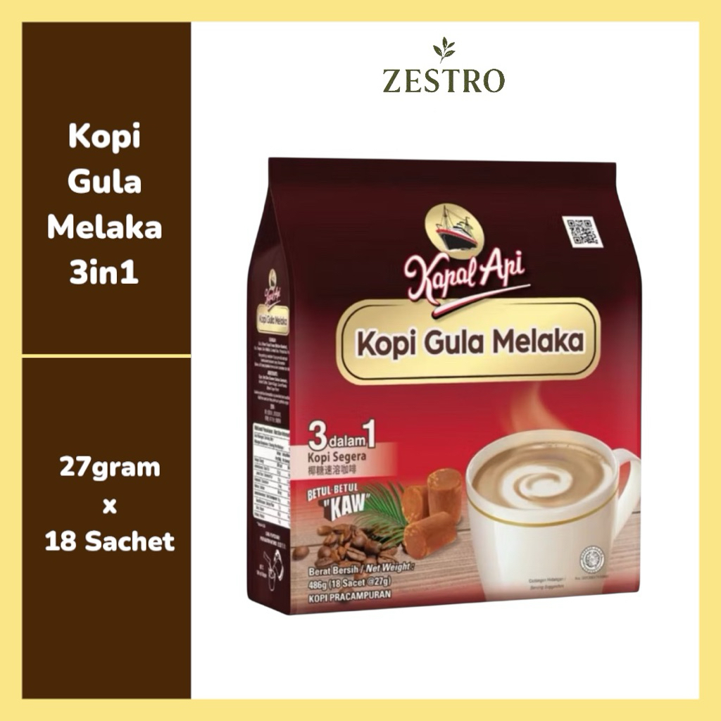 Kopi Kapal Api Gula Melaka Betul Betul Kaw 3in1 Instant Drink 18Sachet x 27gram | Shopee Malaysia