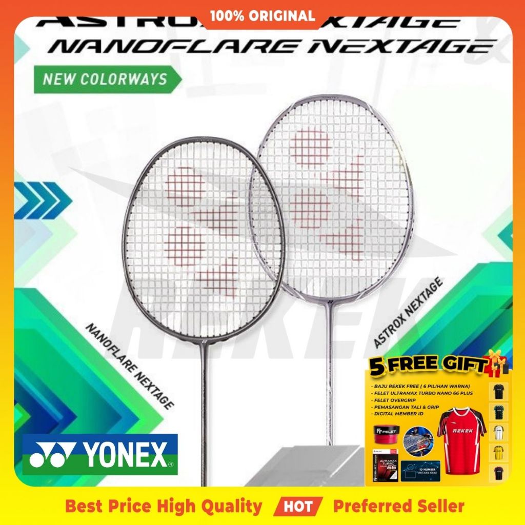 YONEX Astrox Nextage & Nanoflare Nextage 2025 Badminton Raket Original ...