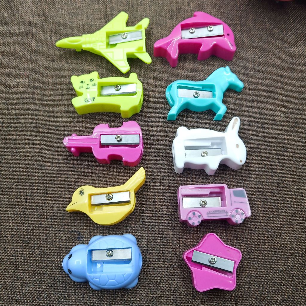 1 Hole Cartoon Sharpener Pengorek Pensel Pengasah pensil pensel 1 Piece ...