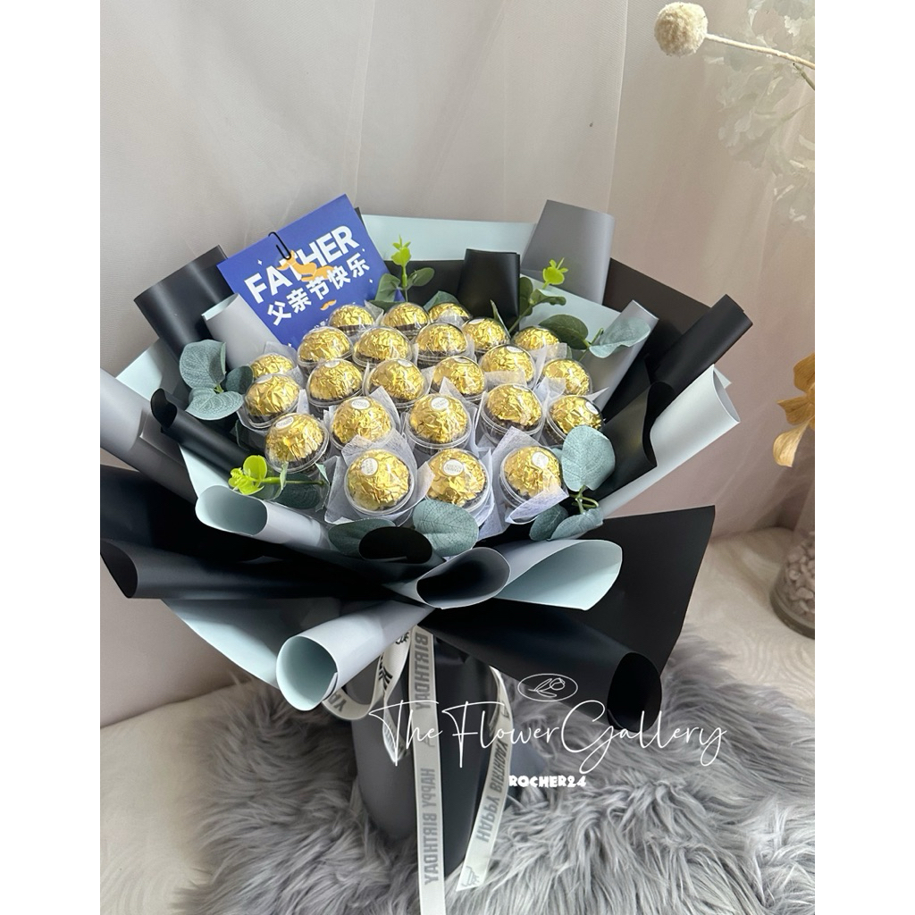 Happy Father’s Day Ferrero Rocher bouquet, choclate bouquet with ...