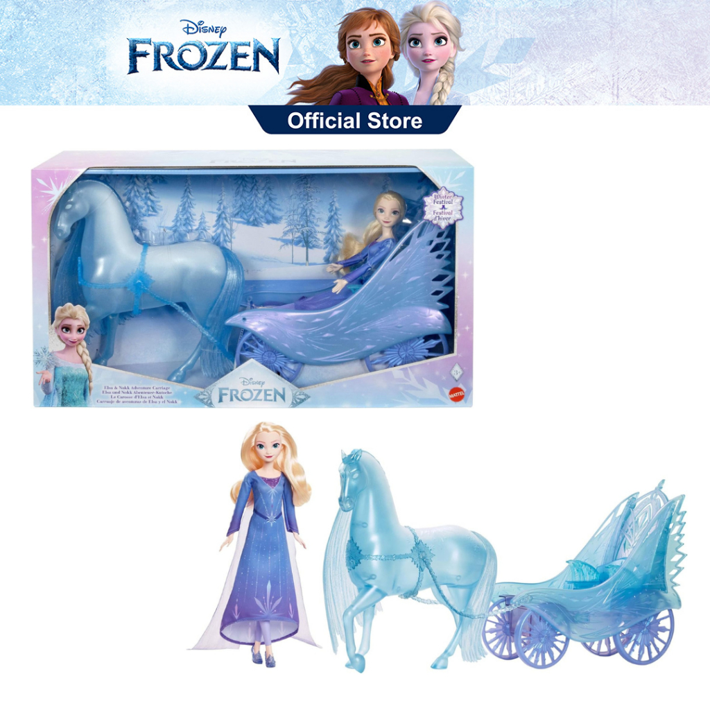 Disney Frozen Elsa Fashion Doll With Dress & Nokk With Adventure ...