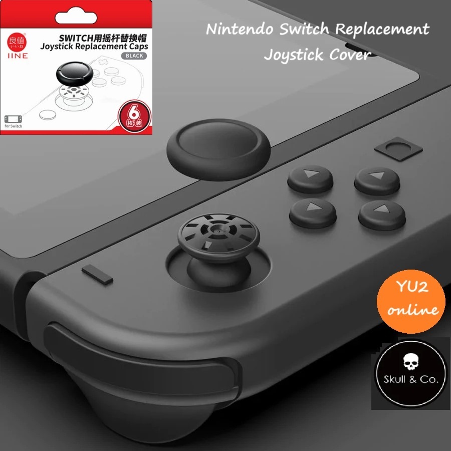 Skull & Co IINE Nintendo Switch JoyCon Joystick Replacement Cover Cap ...