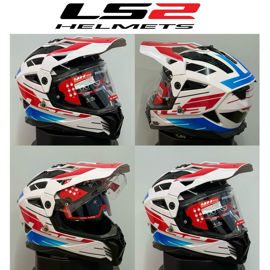LS2 MX702 Pioneer II Adventure Helmet (Double Visor) | Shopee Malaysia