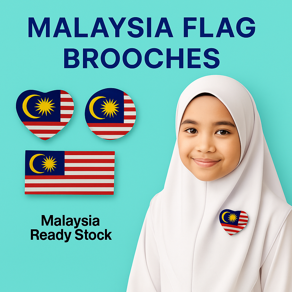 Pin Badge Pin Bendera Malaysia Merdeka Malaysia Day Brooch kerngsang ...