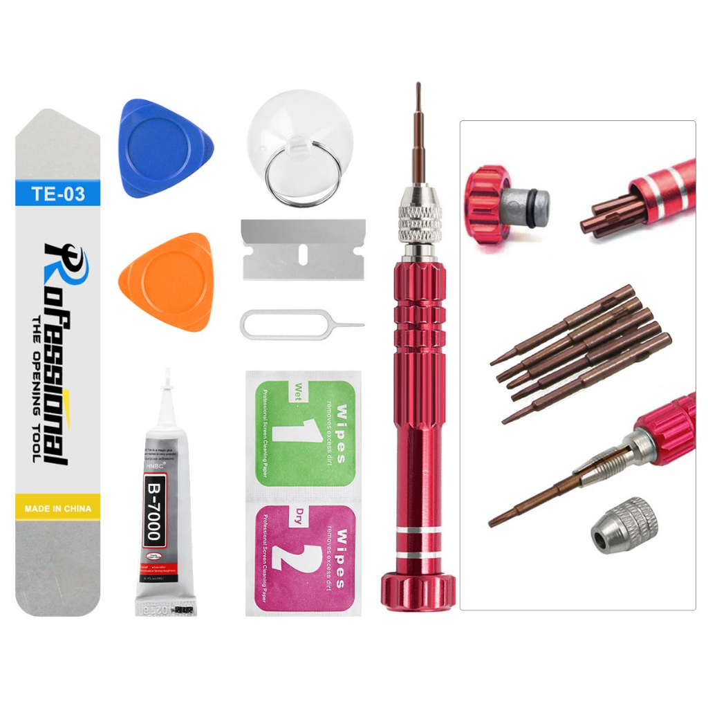 Mobile phone repair kit screwdriver set+B-7000 glue DIY mobile phone ...