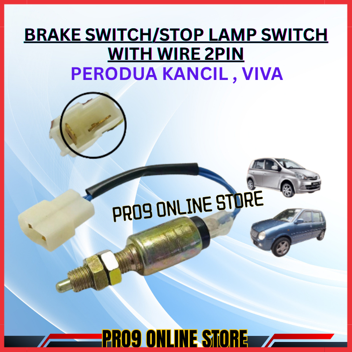 PERODUA KANCIL , VIVA BRAKE SWITCH / STOP LAMP SWITCH W/WIRE 2PIN ...
