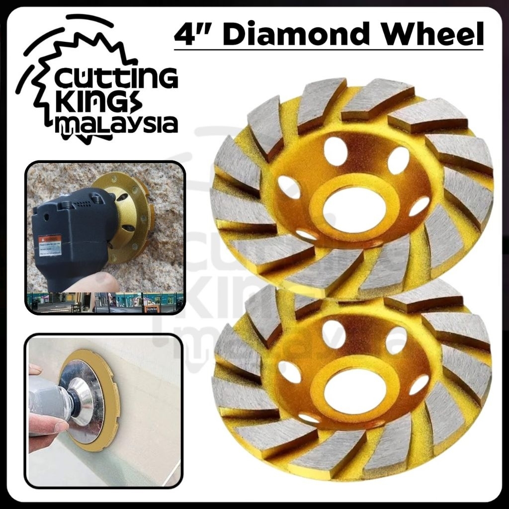CKMsia 4 Inch 100mm Diamond Wheel 1200rmp Diamond Segment Grinding ...