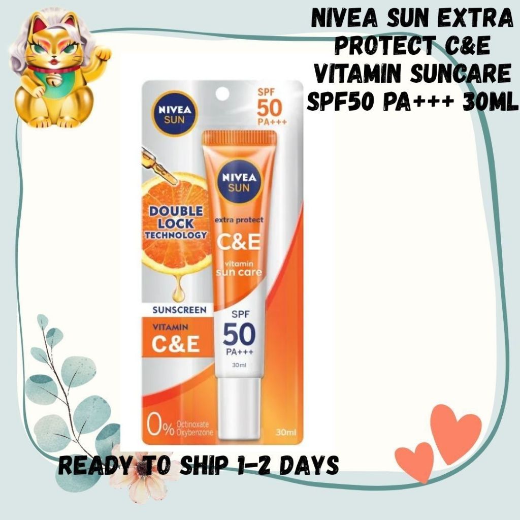 Nivea Sun Extra Protect C&E Vitamin Suncare Spf50 Pa+++ 30Ml | Shopee ...
