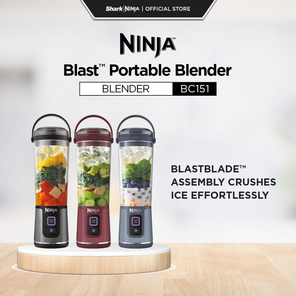 Ninja Rechargeable USB-C Cord Blast Portable Blender (530ml) BC151SM ...