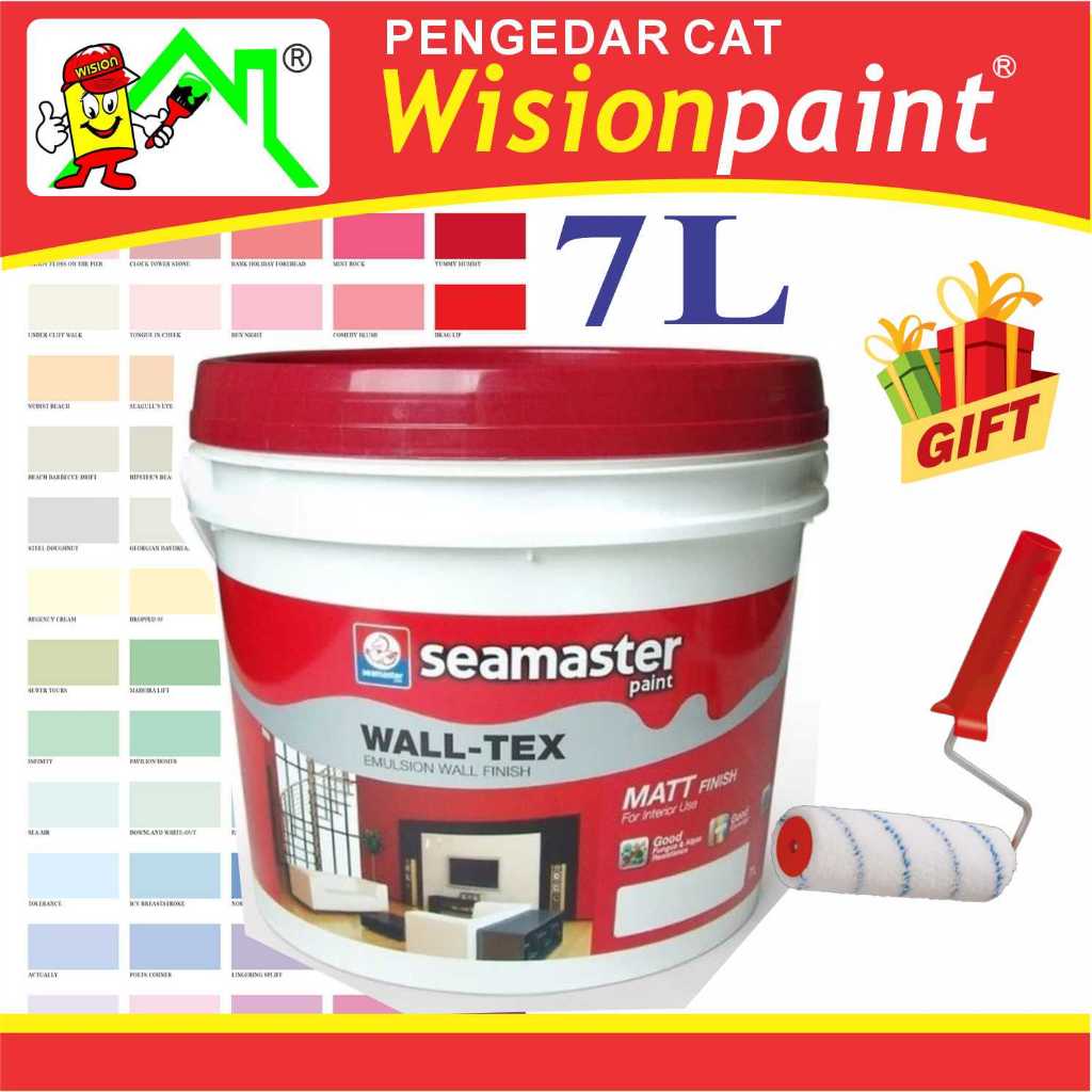 7L Seamaster Wall-Tex Emulsion Paint 7700 ( For Interior Wall Surface ...