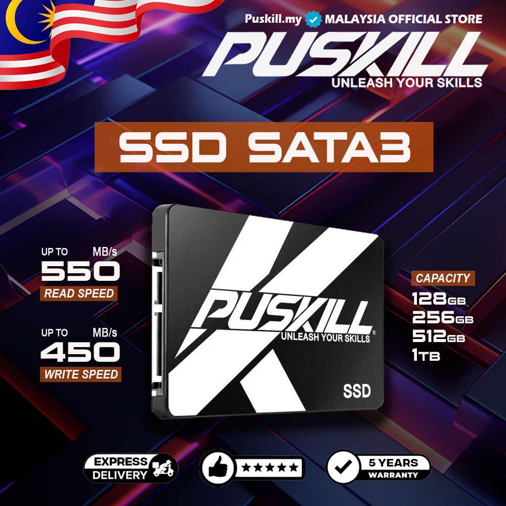 PUSKILL Solid State Drive SATA3 Hard Disk for Desktop Or Laptop ...