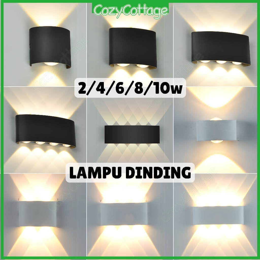 【COD】Electric LED Wall Lamp Indoor/Outdoor Waterproof Aluminum LED Wall ...