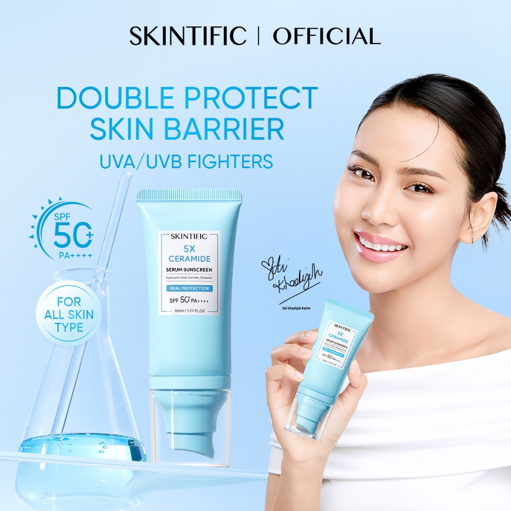 SKINTIFIC 5x Ceramide Serum Sunscreen SPF50+PA++++Repair Barrier ...