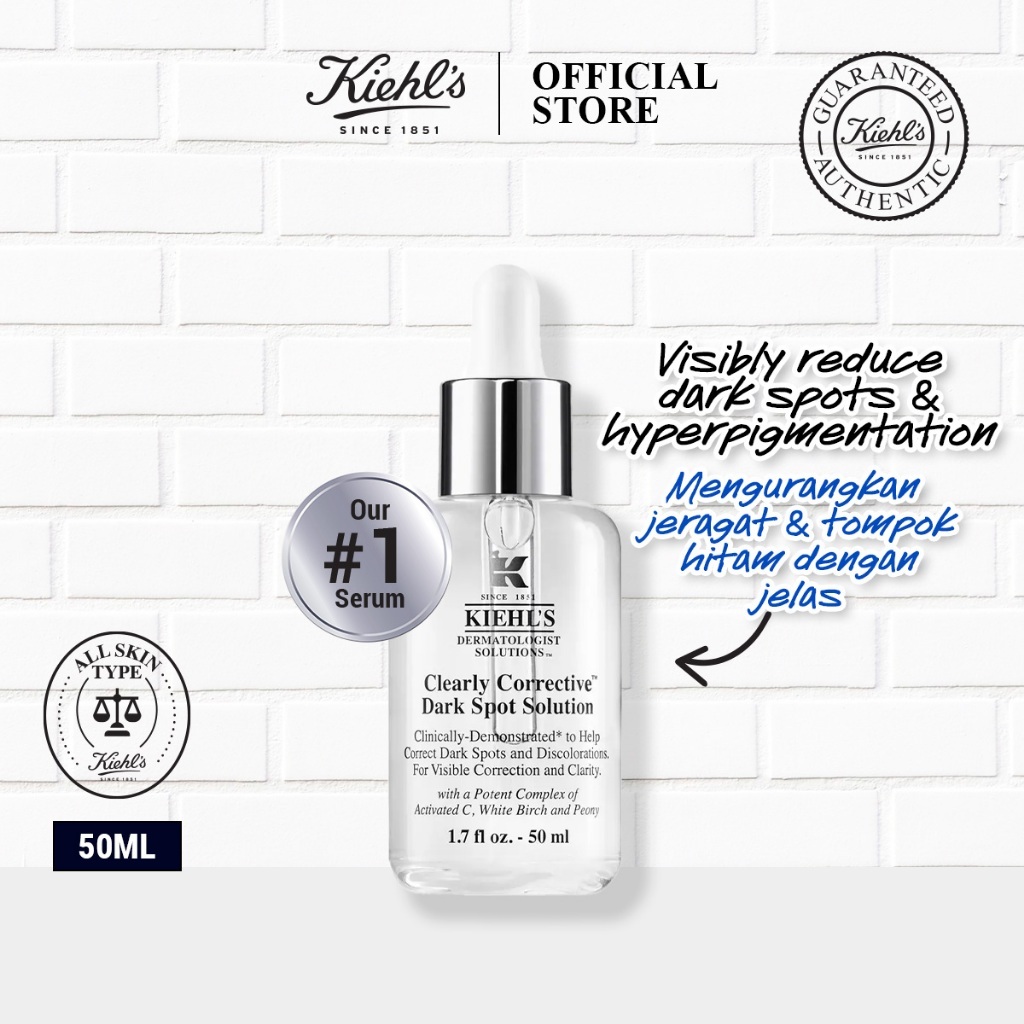 Kiehl's Clearly Corrective™ Dark Spot Solution Serum (50ml) Visibly ...