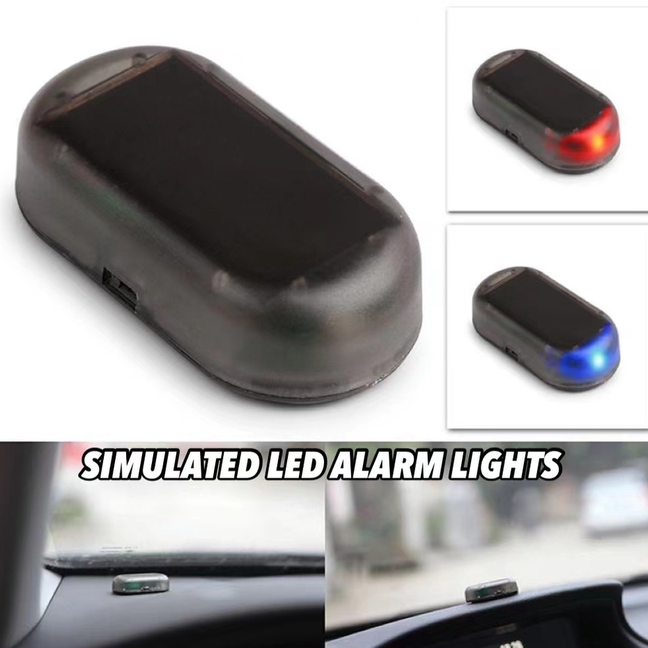 Alarm LED Light Simulated Dummy Warning Car Anti-Theft Caution Flashing ...